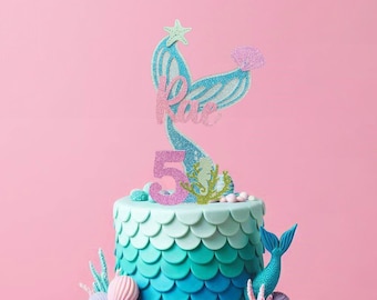 Mermaid Under the Sea Themed Cake Topper - Etsy