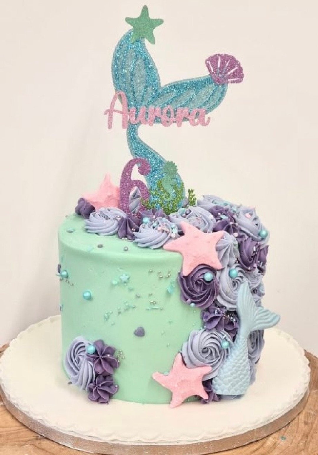 Mermaid Under the Sea Themed Cake Topper - Etsy UK
