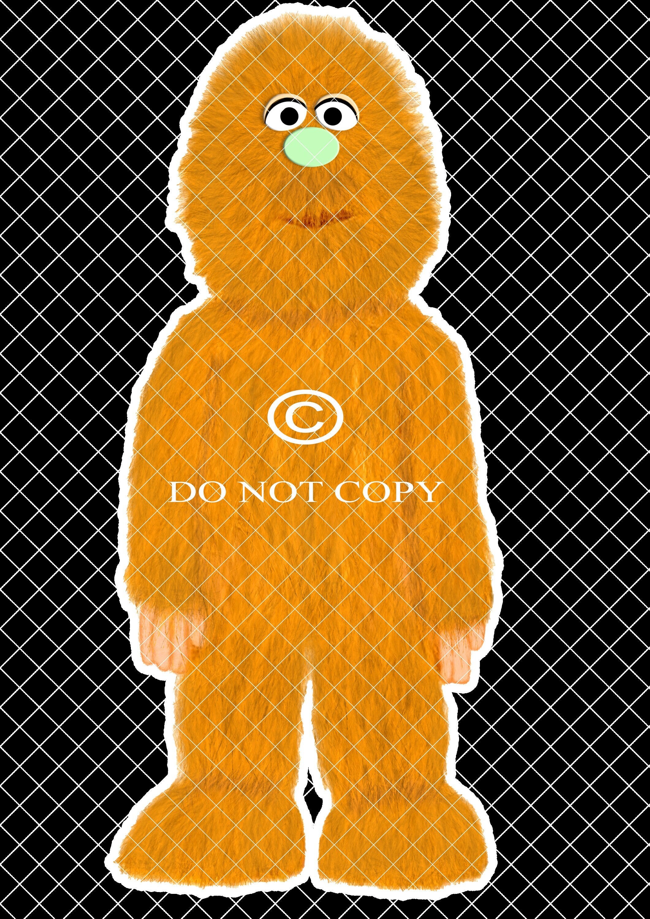 Miss Rachel Puppet Orange Herbie Png Digital File Transparent ...