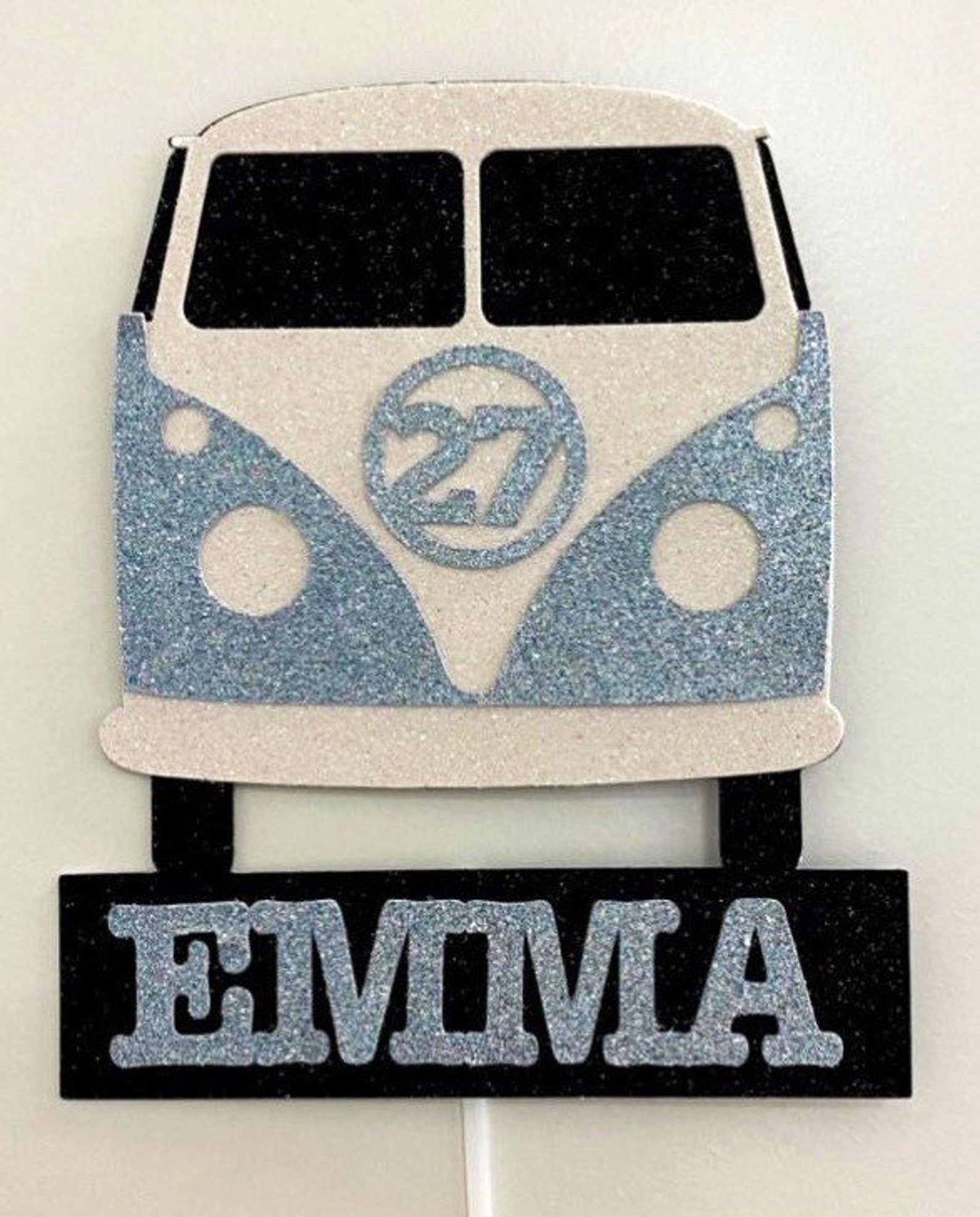 Camper Van Themed Cake Topper - Etsy