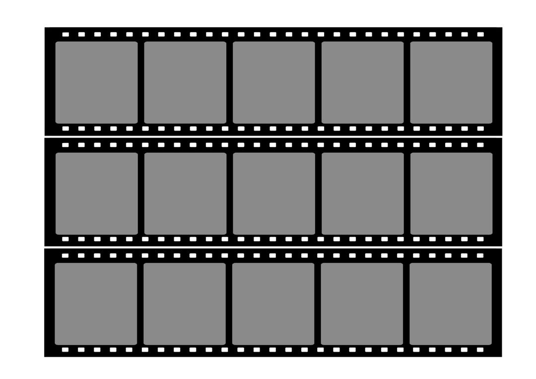 Photo Film Strip Digital Editable Layered PSD File With Individual ...