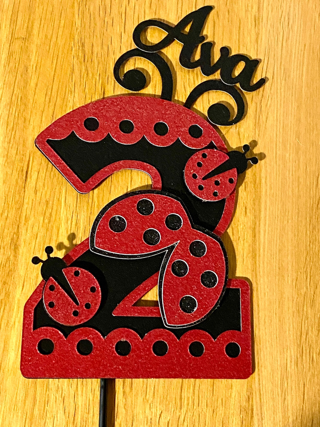 Lady Bird Themed Cake Topper Personalised - Etsy
