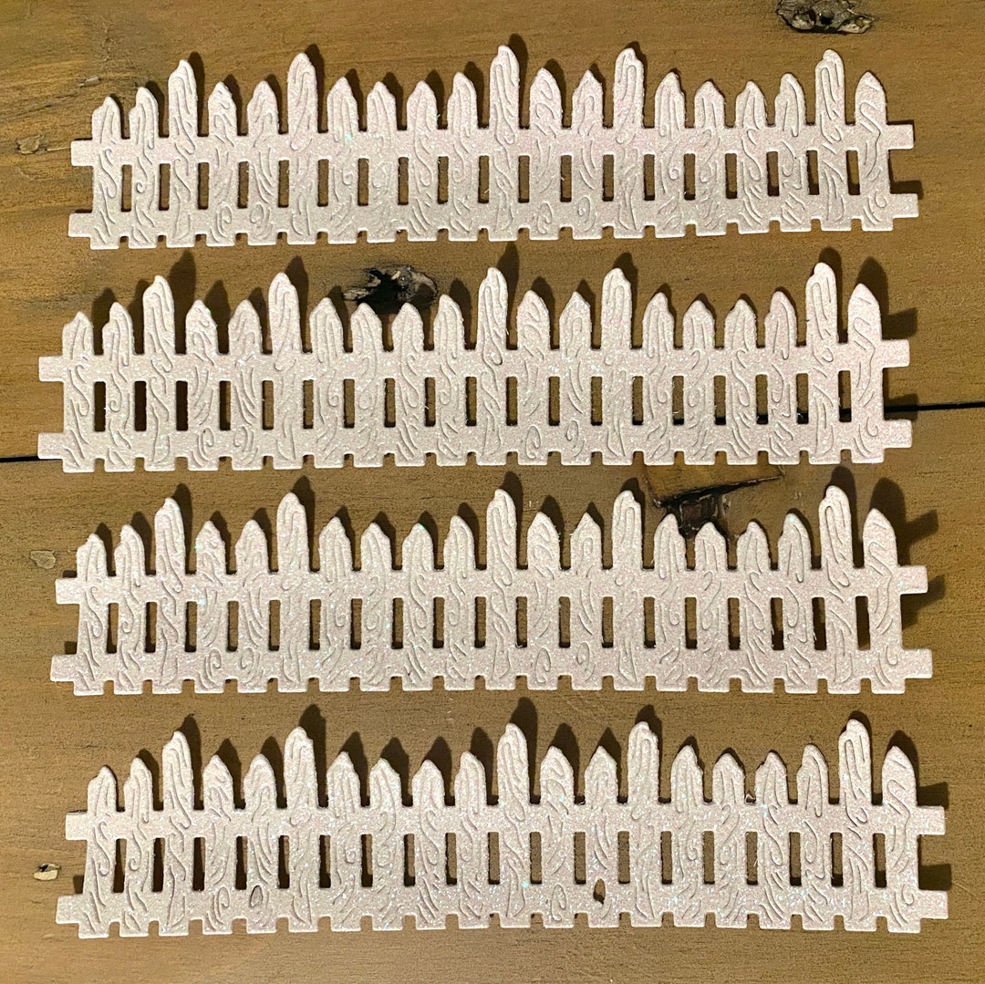 White Picket Fence Glitter Card Cake Topper. Would Be Perfect for Peter ...