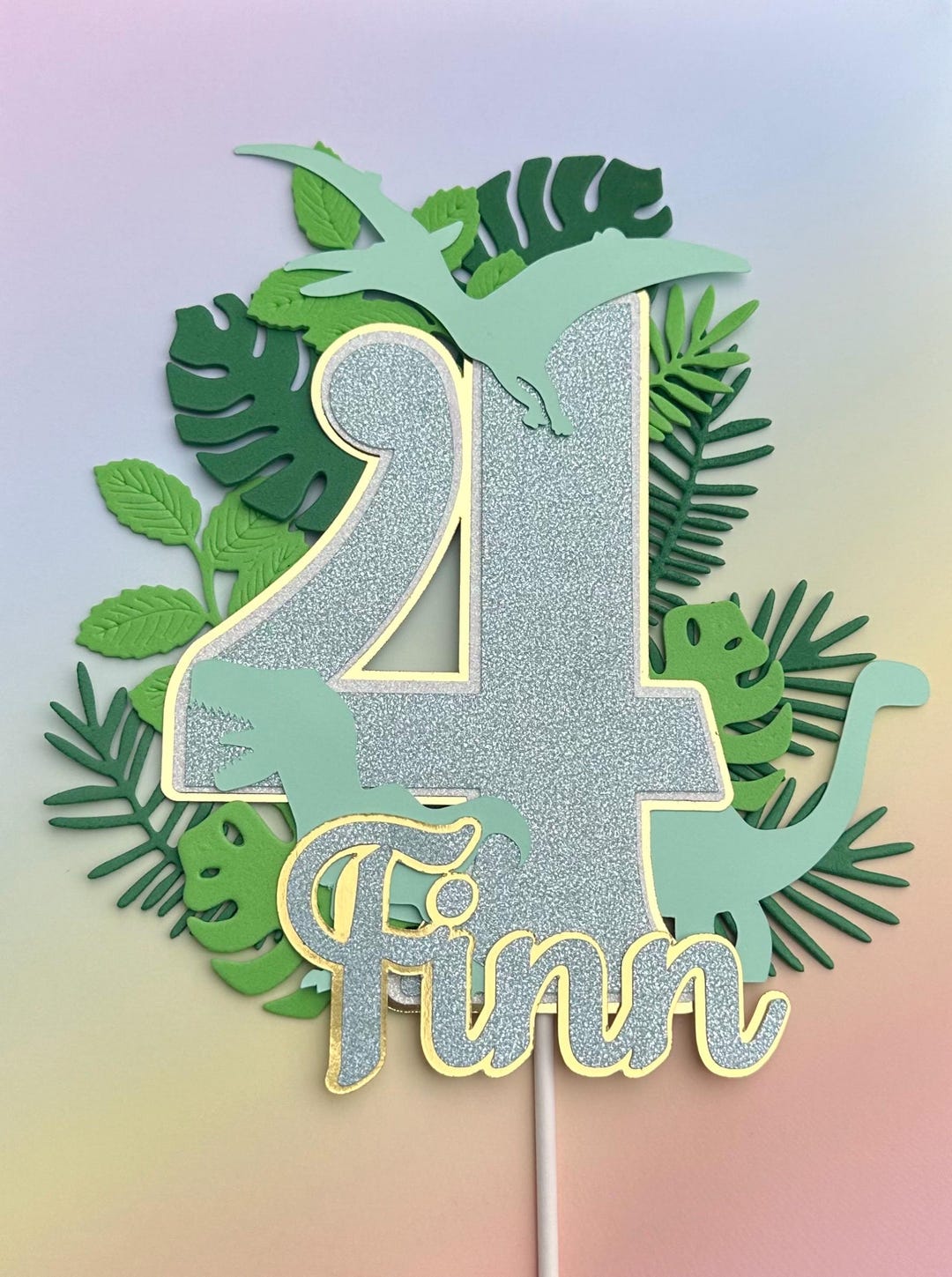 Large Dinosaur Cake Topper. Multilayers - Perfect for a Birthday Party ...