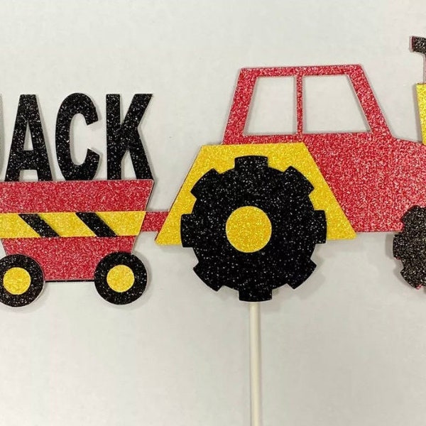 Tractor Cake Topper - Etsy UK