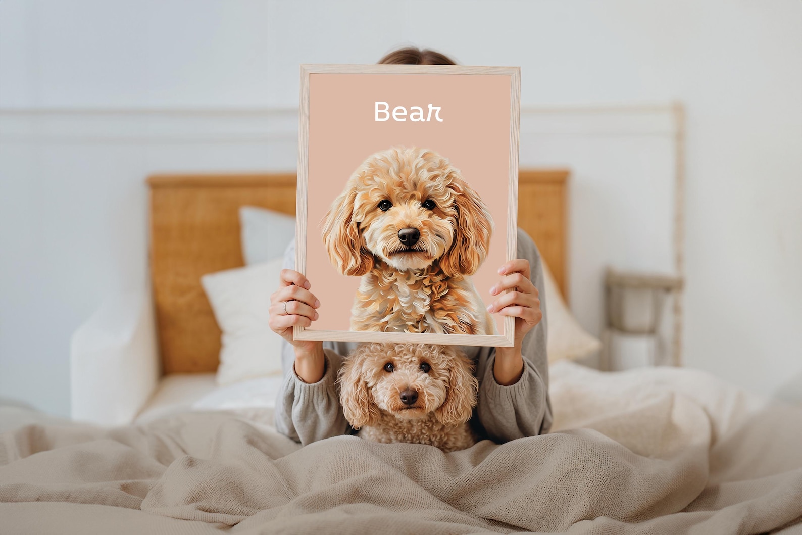 Custom Pet Portrait From Photo | Personalised Birthday Gift for Pet ...