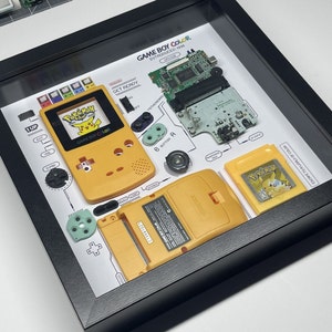 Framed Nintendo Game Boy Color GBC Tear Down Wall Art Gifts for Friends ...