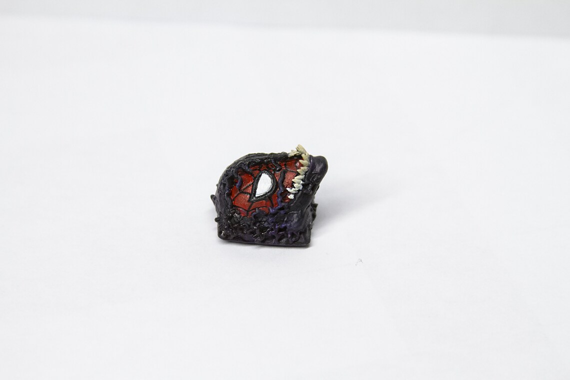 Handmade Venom Keycap, Artisan Spiderman Keycap, Venom X Spiderman ...