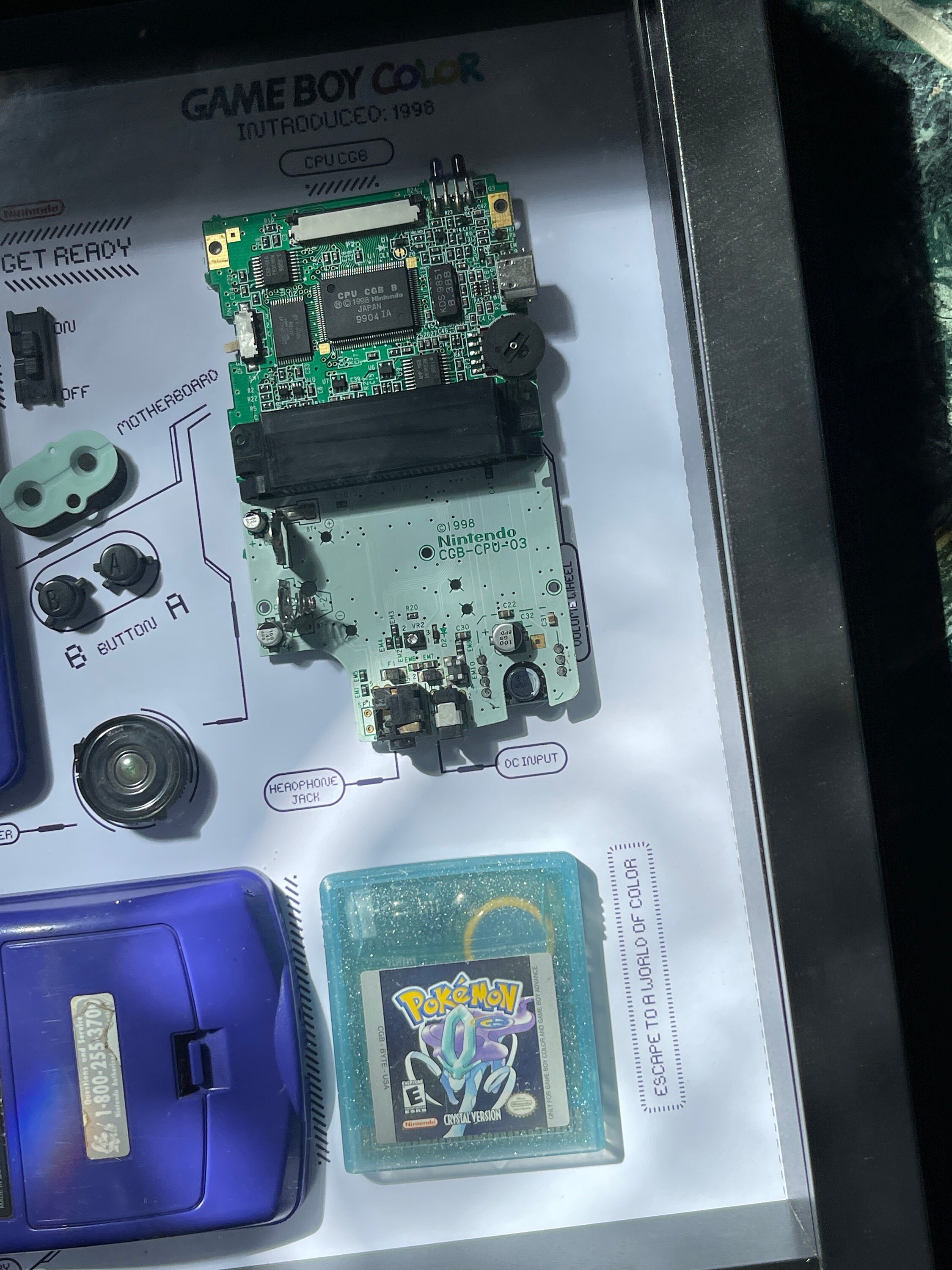 Framed Nintendo Game Boy Color GBC Tear Down Wall Art Gifts - Etsy