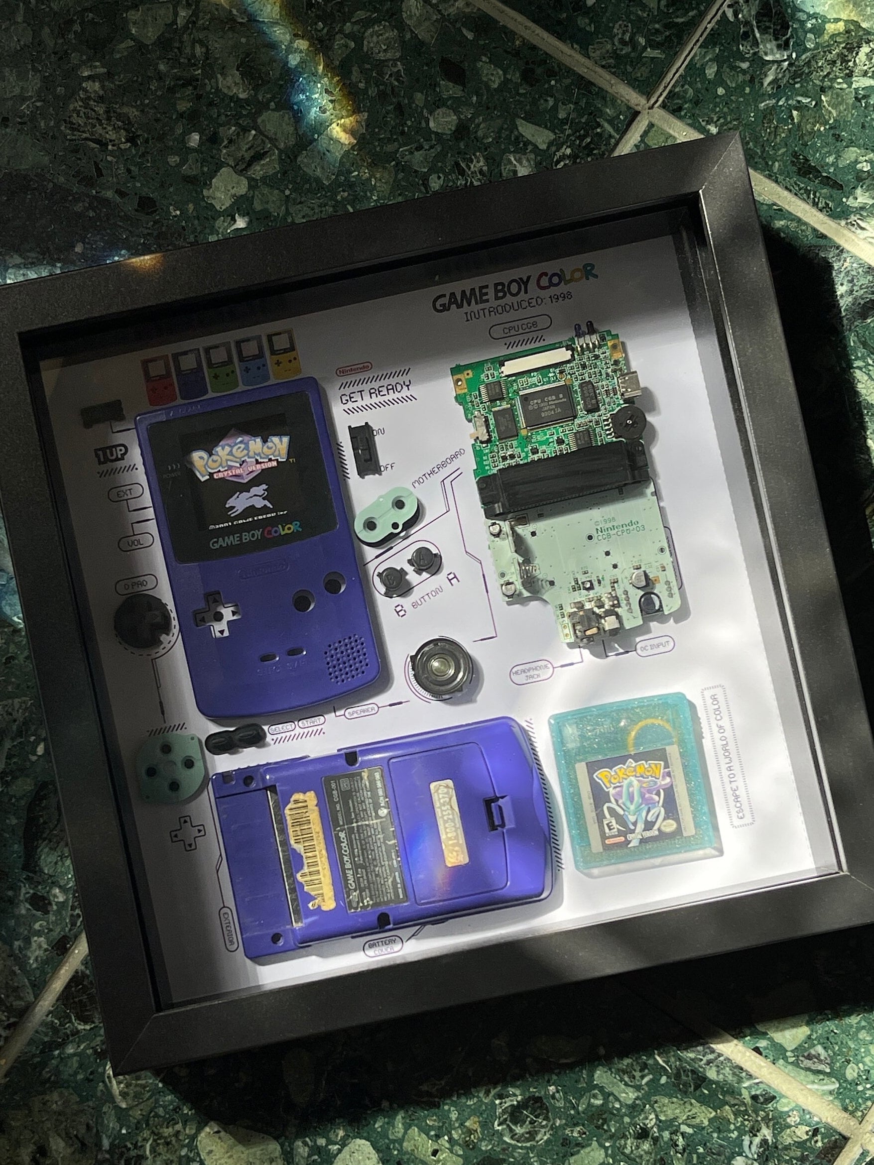 Framed Nintendo Game Boy Color GBC Tear Down Wall Art Gifts - Etsy