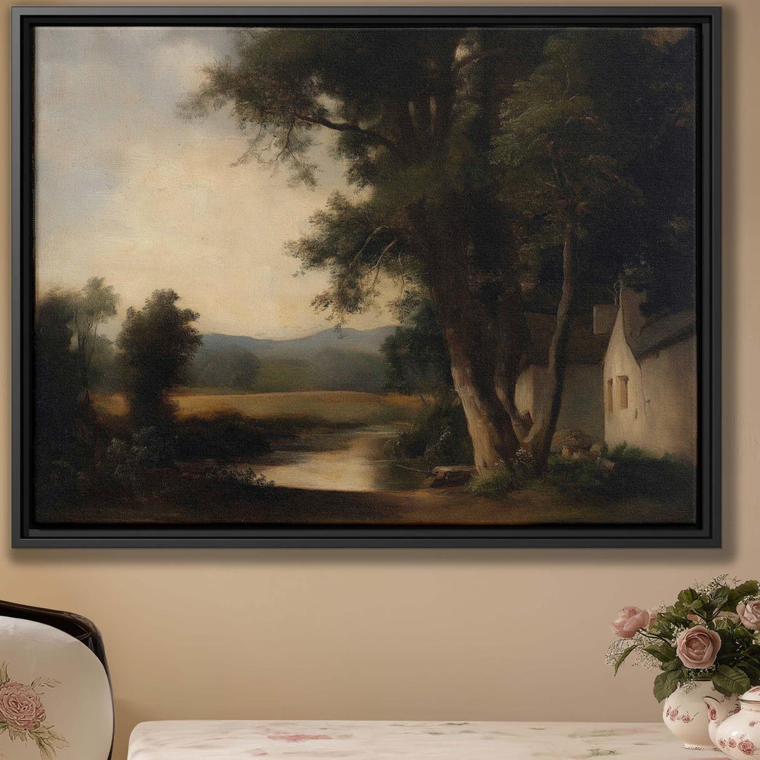 Pastoral Landscape Art | Rustic Countryside Canvas Print | Tranquil ...