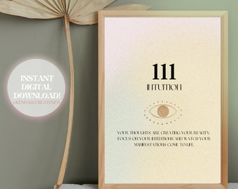 Angel Number 111 Poster - Etsy
