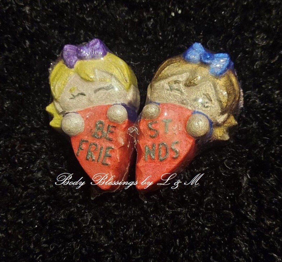 Best Friends Hearts Novelty Bath Bombs 4.5 Oz Each 9 Ozs Total Set of 2 ...