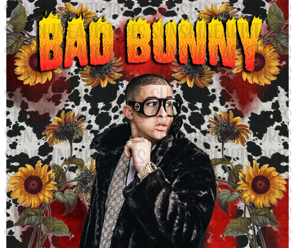 Bad Bunny Design Digital Download Sublimation 20oz skinny | Etsy