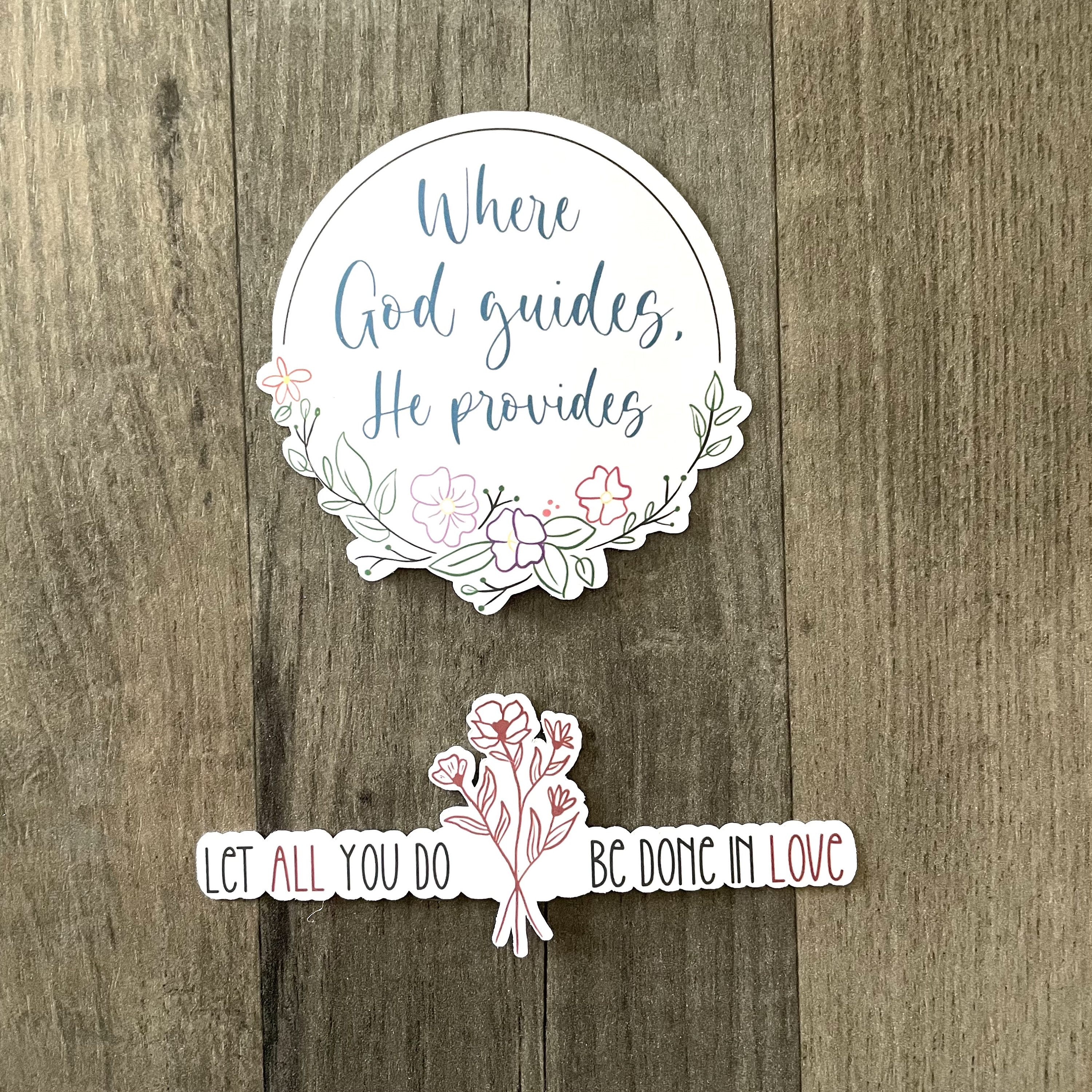 God provides Christian stickers Waterproof stickers | Etsy