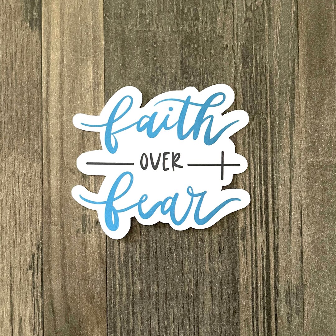 Faith Over Fear | Bible Stickers | Inspirational Decals | Tumbler ...