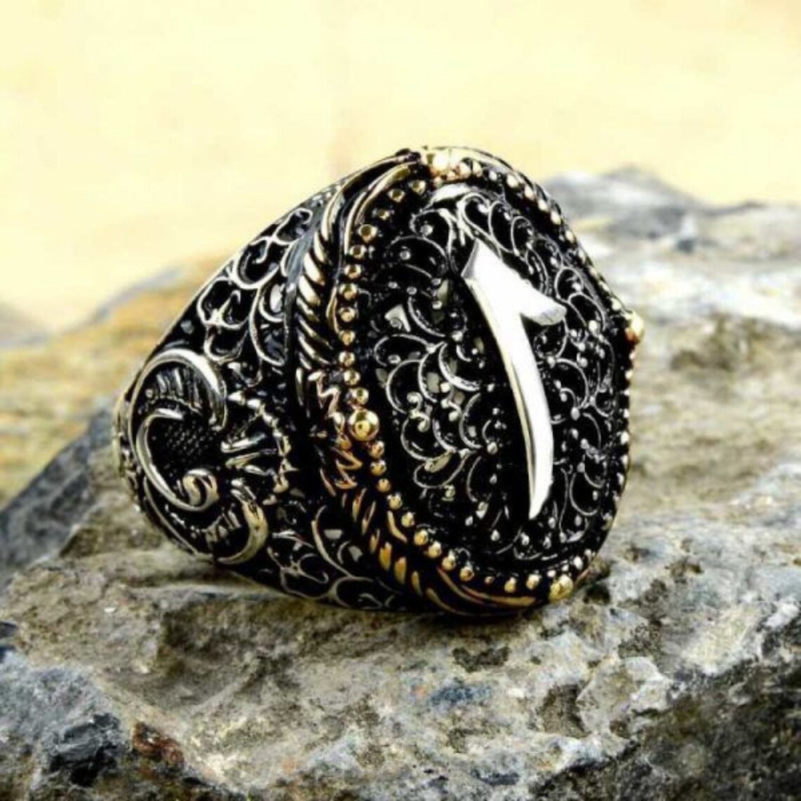 Handmade Silver Islamic Ring Arabic Ring Islamic Rings for - Etsy