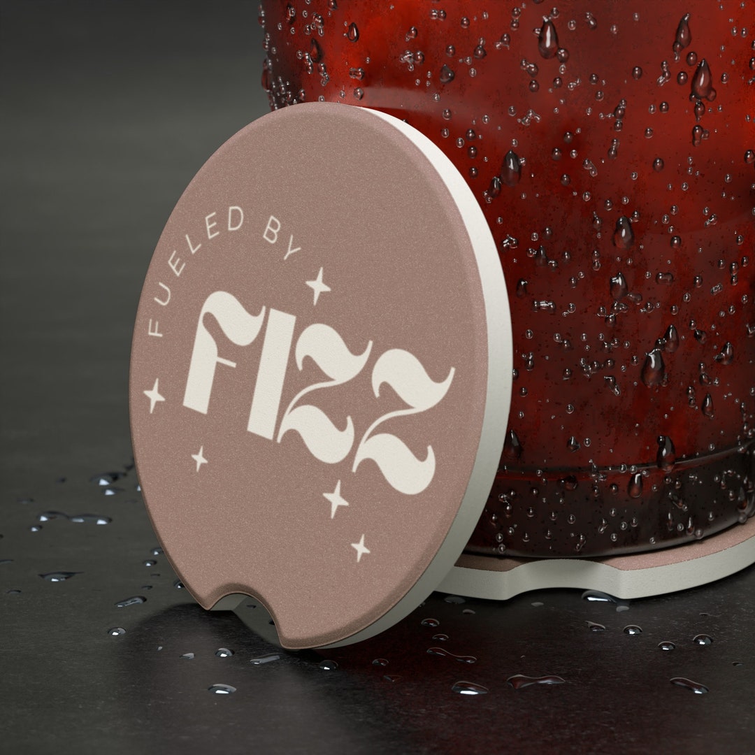 Fueled by Fizz Car Coaster - Great Arbonne Team Gift - Soapstone Car ...