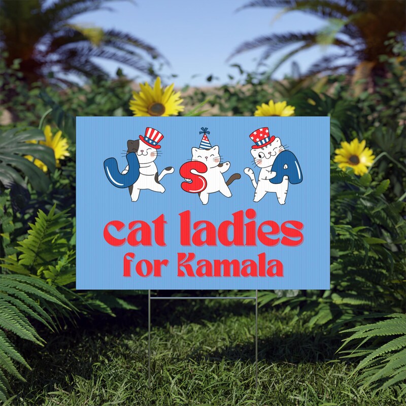 Cats Kamala Yard Sign - Etsy