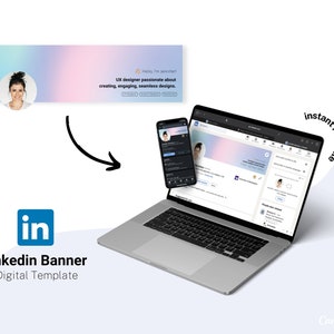 Linkedin Banner Canva, UX Designer Linkedin Banner, Linkedin Branding ...