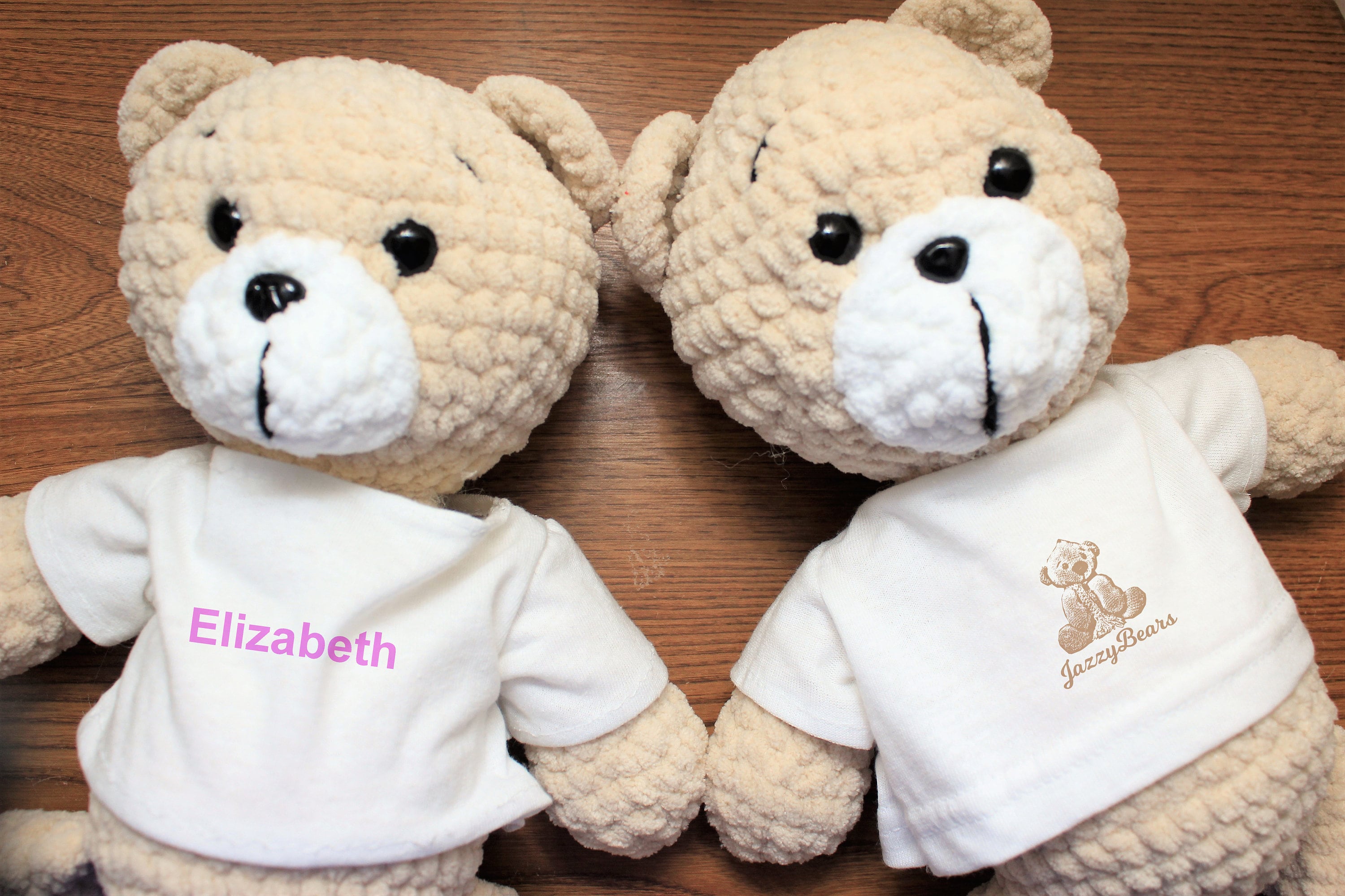 Personalized Teddy Bear, Custom Teddy Bear, Customized Photo and Text, Plush Doll Toys, Baby ...