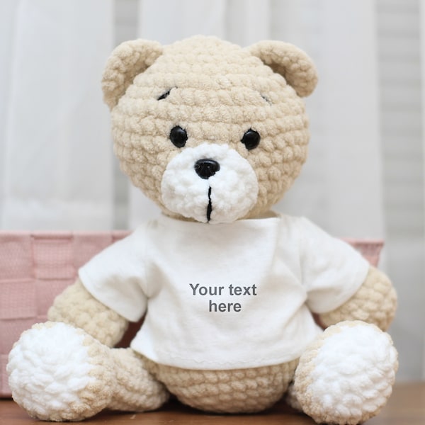 Custom Teddy Bear - Etsy