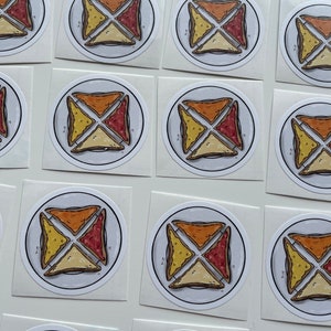 Moony Toast Sticker - Etsy