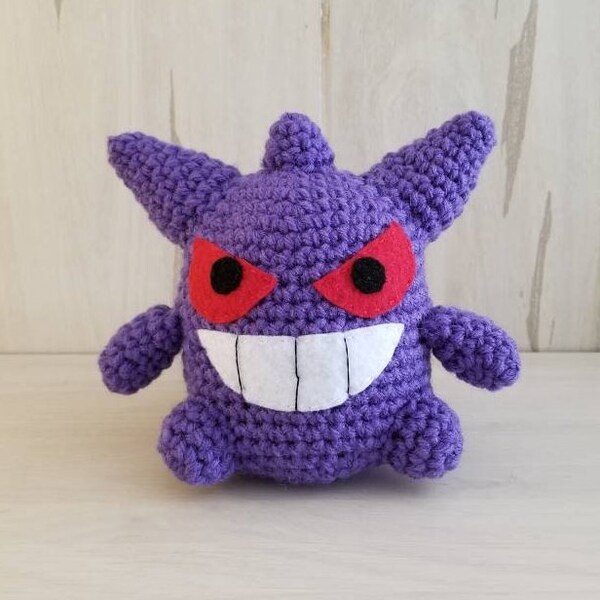 Crochet Gengar Pattern - Etsy