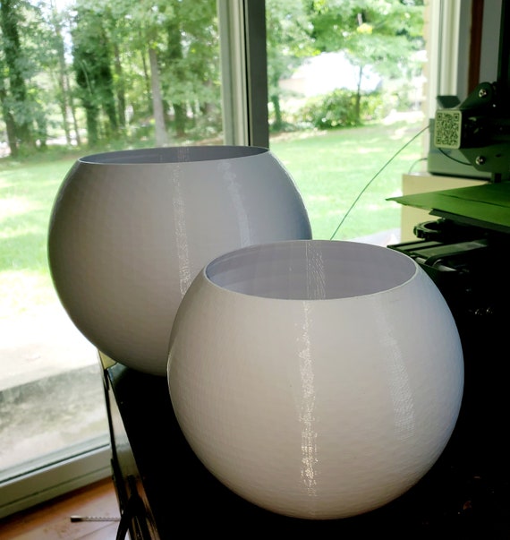 3D Printed Round Flower Planter Sphere | Etsy