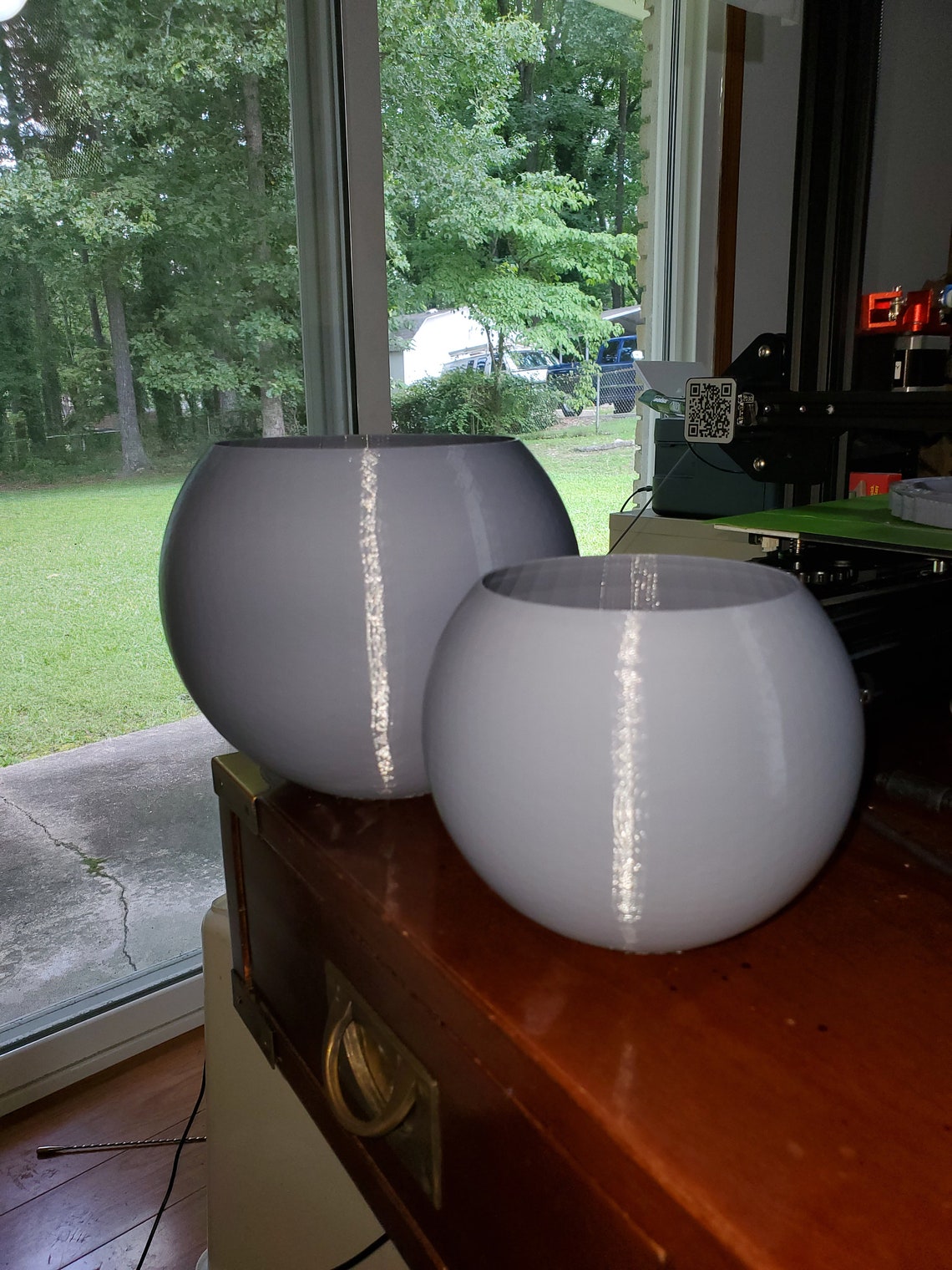 3D Printed Round Flower Planter Sphere | Etsy