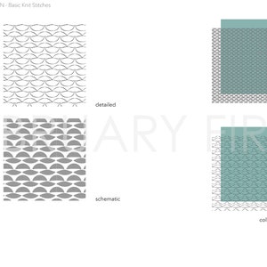 Basic Knit Stitches Library for Adobe Illustrator - Etsy