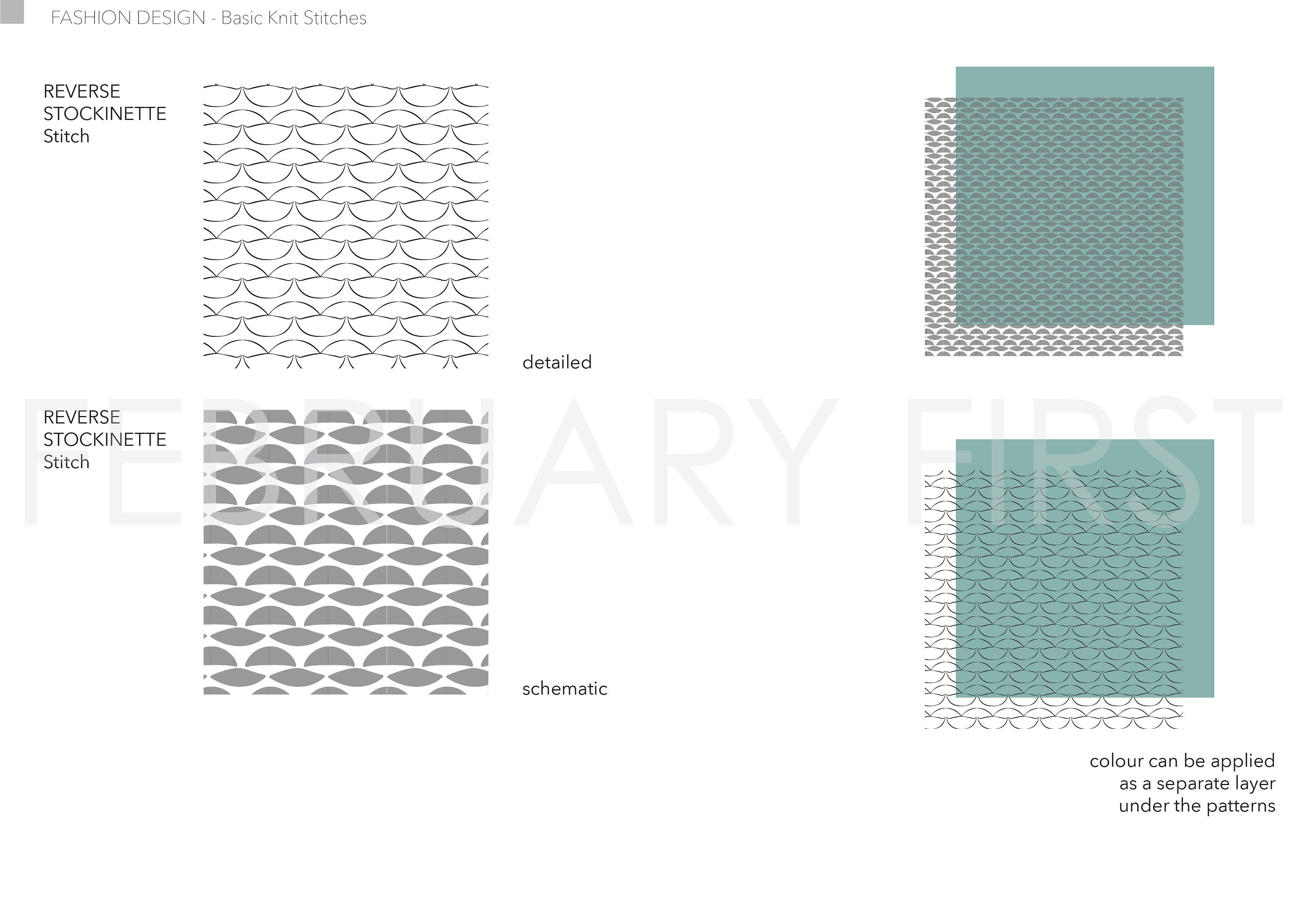 Basic Knit Stitches Library for Adobe Illustrator - Etsy