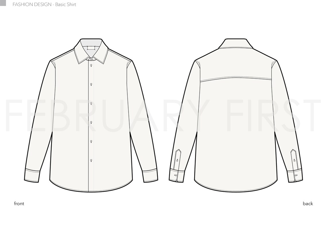 Basic Tops Unisex - Adobe Illustrator Template - Etsy