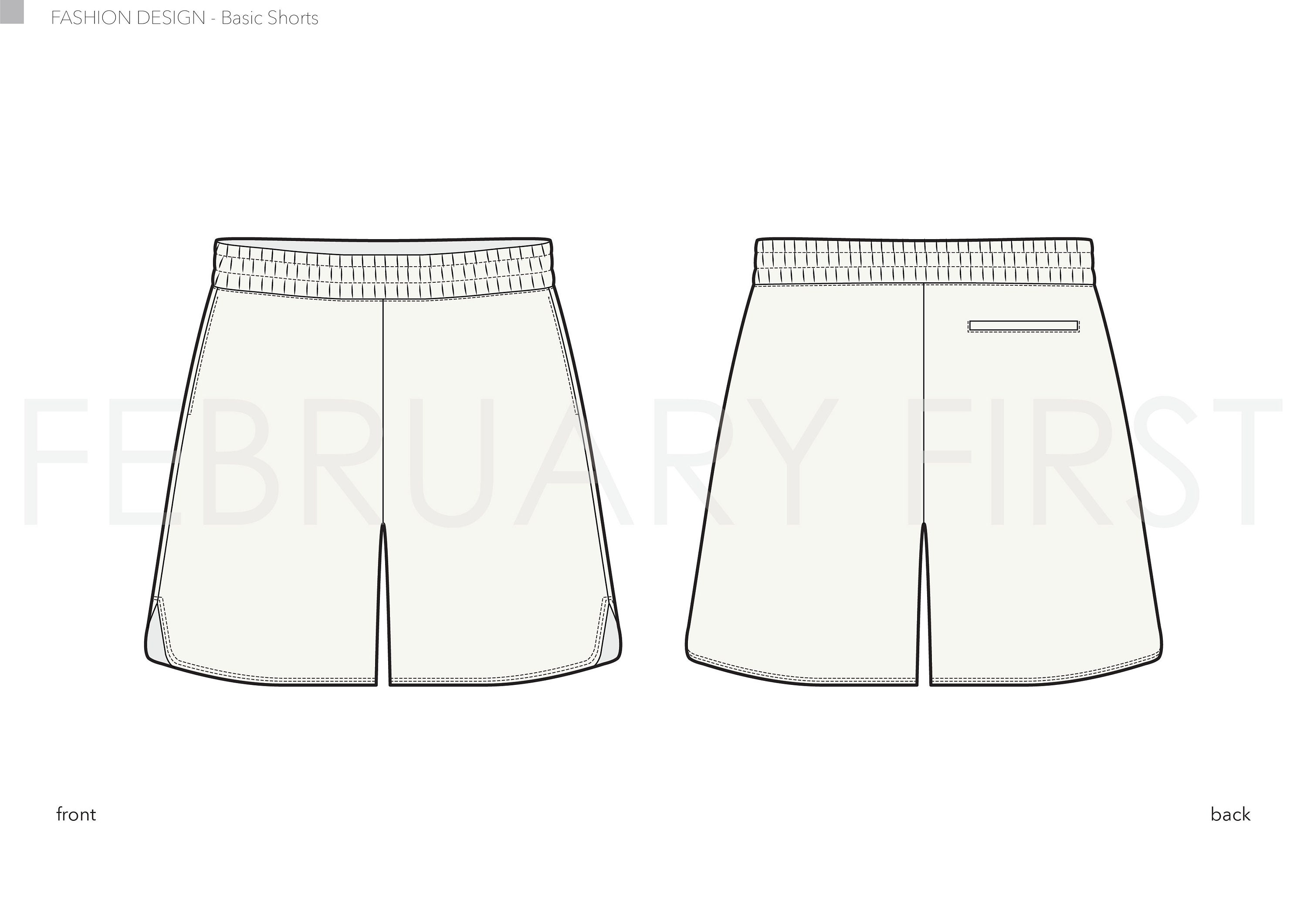 Basic Sport Bottoms Adobe Illustrator Template - Etsy