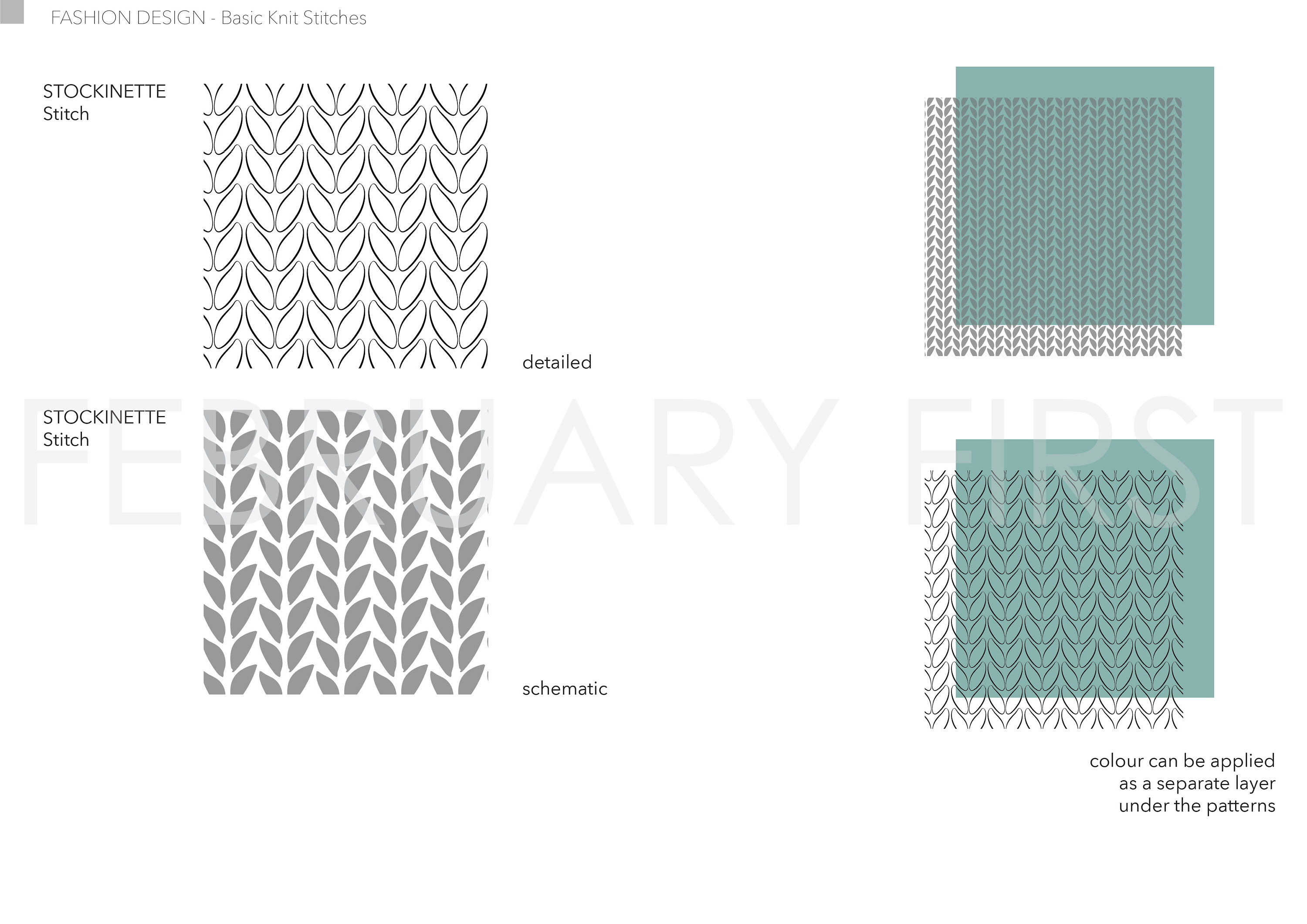 Basic Knit Stitches Library for Adobe Illustrator - Etsy