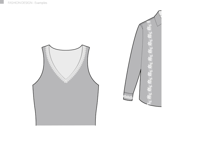 Vector Lace Trims Library for Adobe Illustrator PART 2 - Etsy