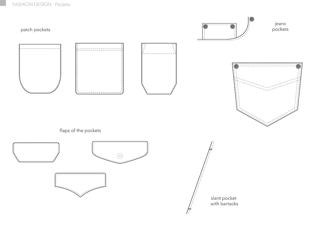 Vector Pockets Library for Adobe Illustrator - Etsy
