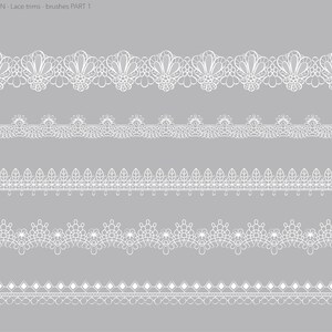Vector Lace Trims Library for Adobe Illustrator PART 1 - Etsy