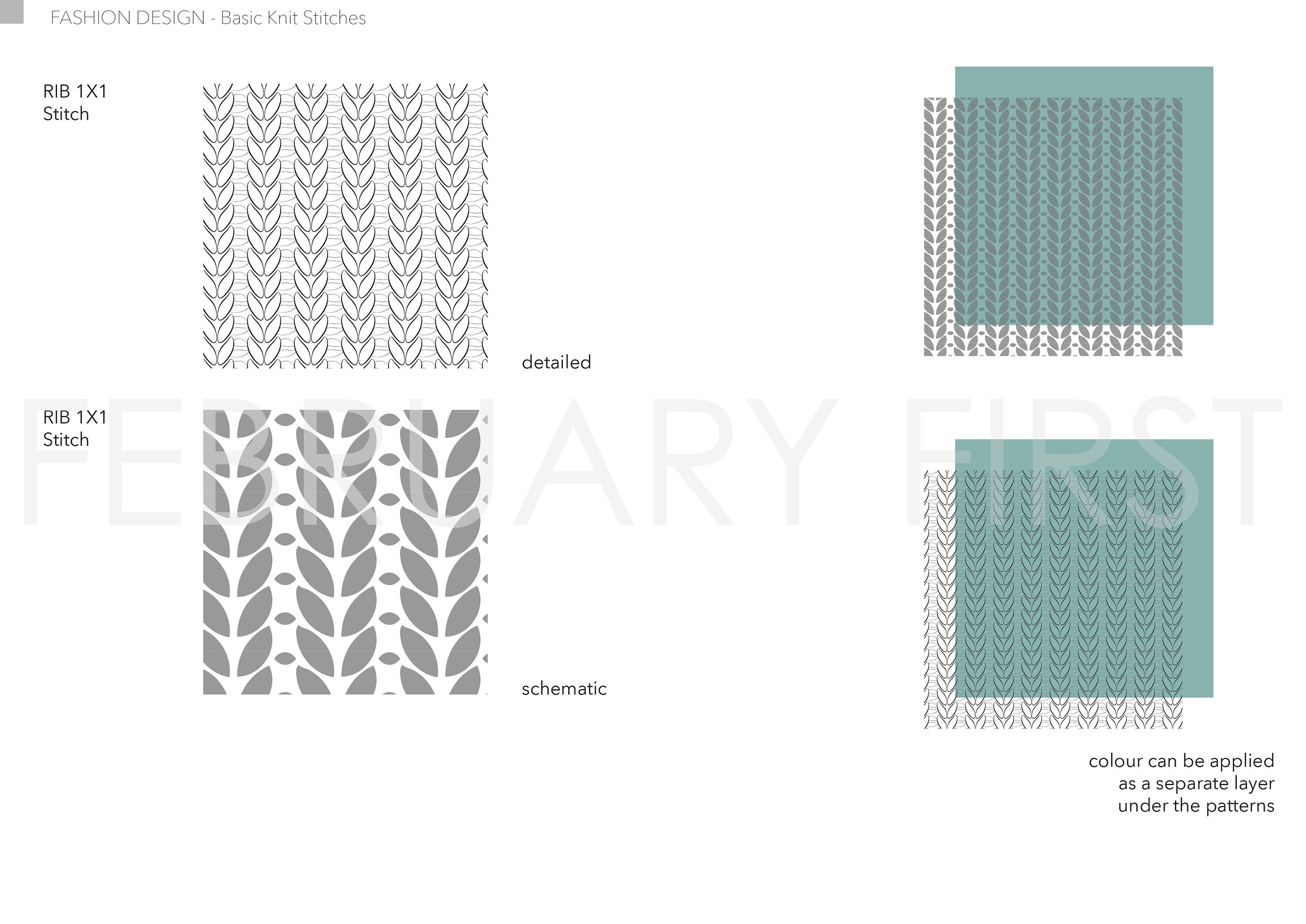 Basic Knit Stitches Library for Adobe Illustrator - Etsy