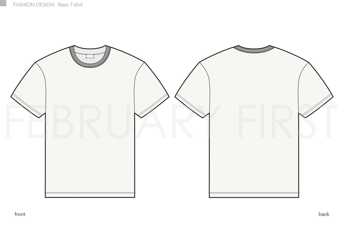 Basic Tops Unisex - Adobe Illustrator Template - Etsy