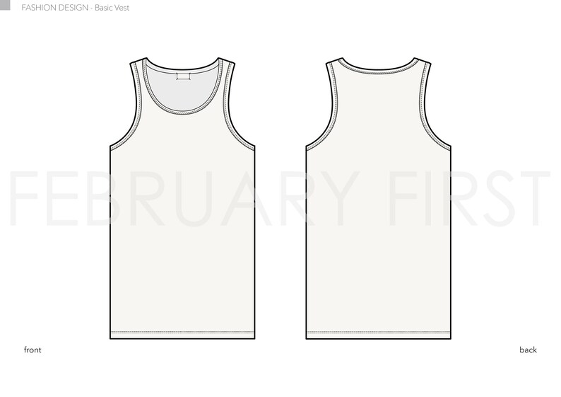 Basic Tops Unisex - Adobe Illustrator Template - Etsy