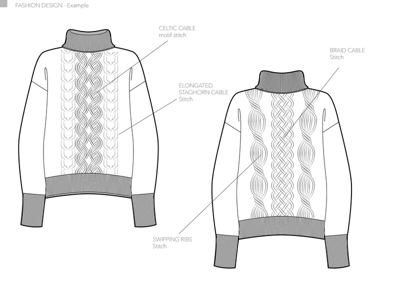Cable Knit Stitches PART 3 Library for Adobe Illustrator - Etsy