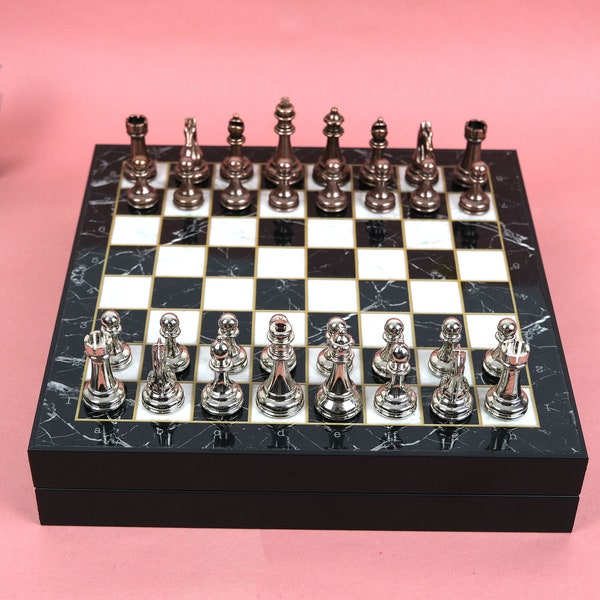 Metal Chess Set - Etsy