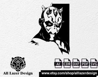 Darth Maul Vector - Etsy
