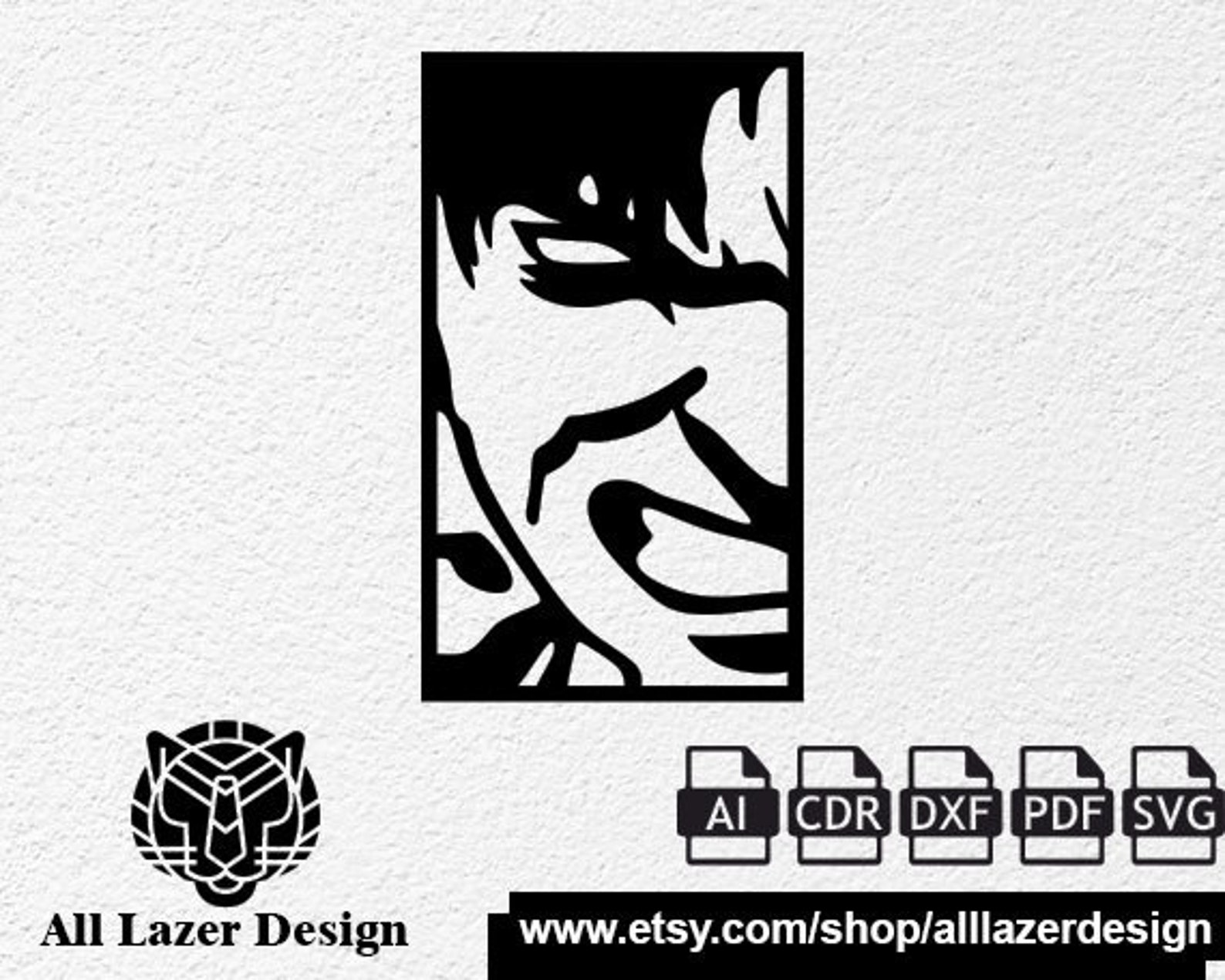 Hulk Face Design laser cut svg dxf files wall sticker | Etsy