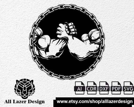 Bodybuilder Laser Cut Svg Dxf Files Wall Sticker Engraving | Etsy Australia