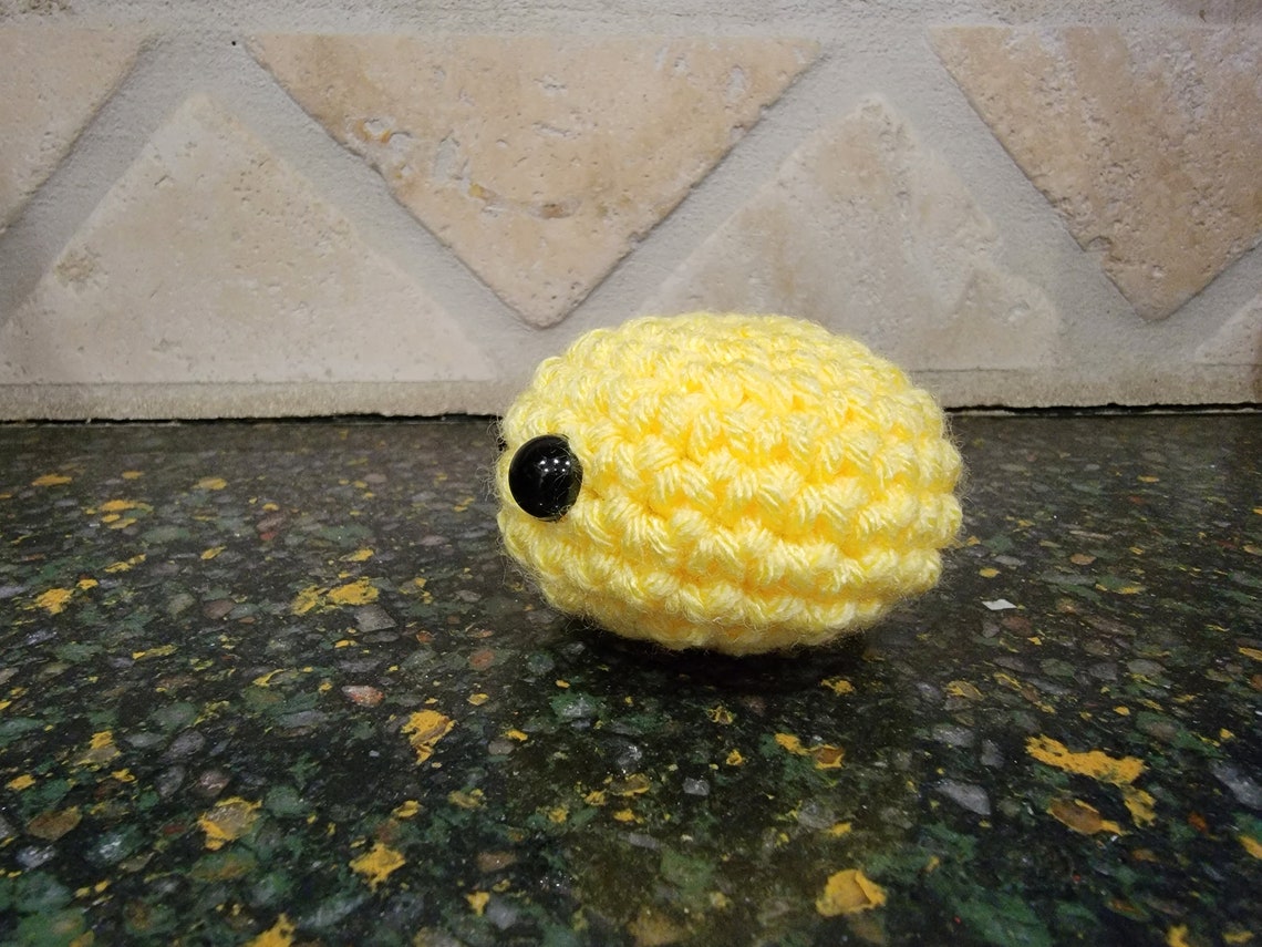 Small Yellow Ball With Eyes - Etsy