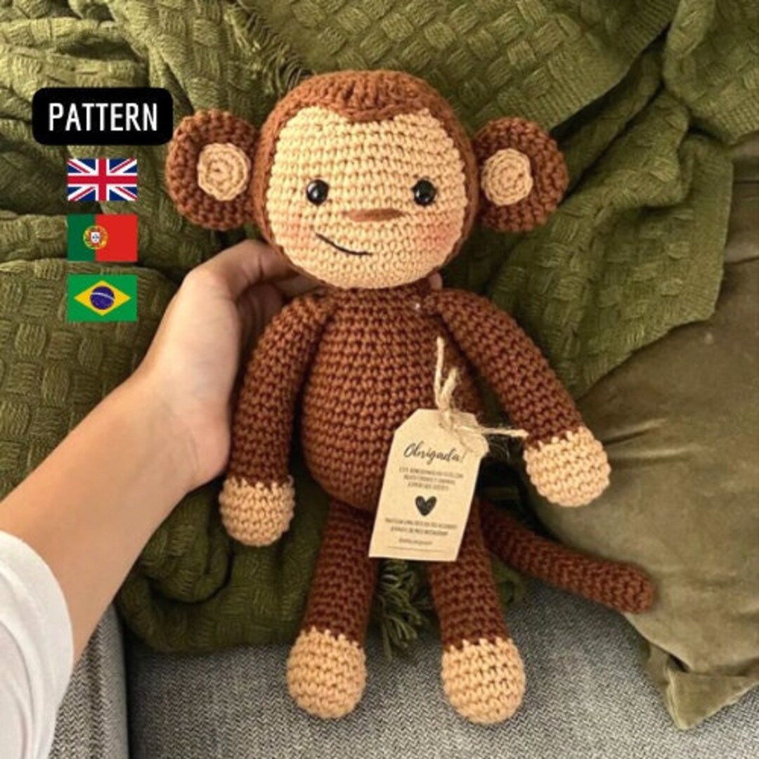 PATTERN Amigurumi Monkey Crochet, PDF With Images (english and ...