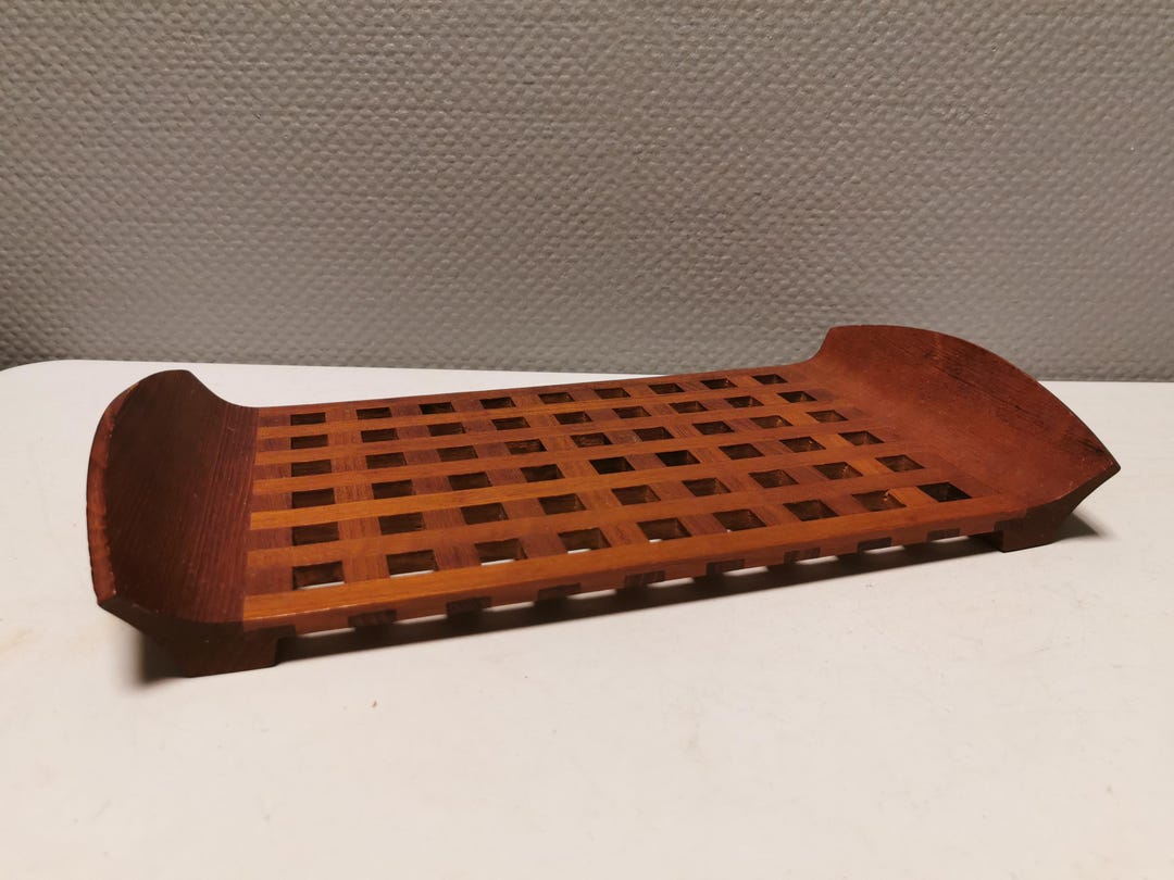 Serving Tray of Teak Wood With Tap Joints, Designed by JHQ (jens Harald ...