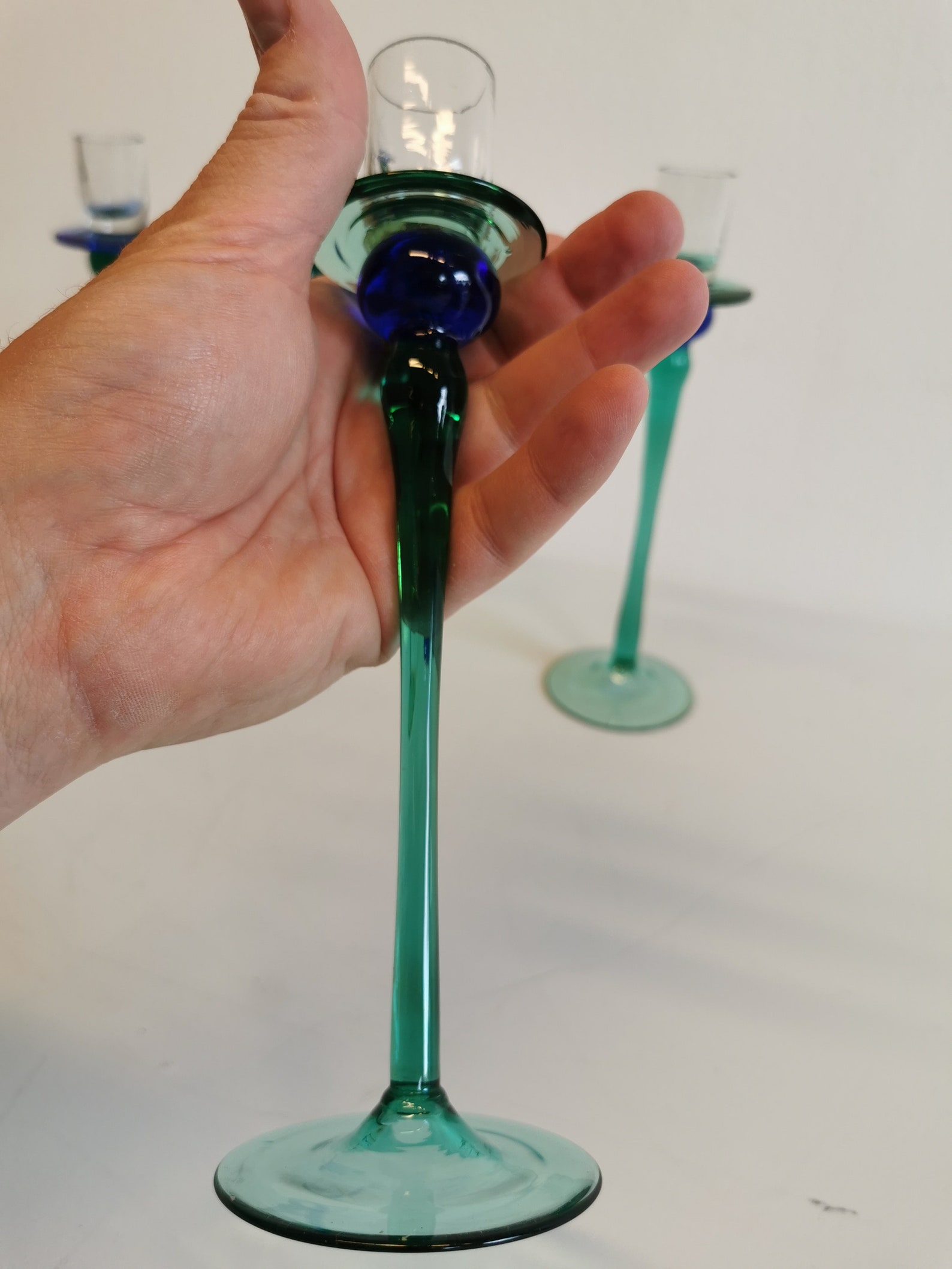 Fantastically Beautiful Candlesticks From Danish Holmegaard - Etsy